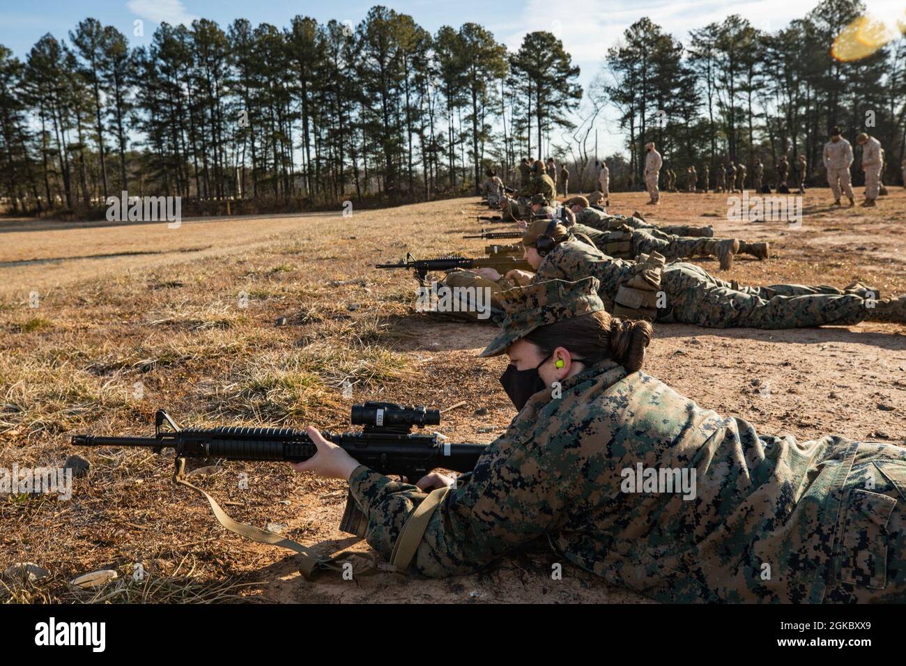 U.S. Marines compete in the annual U.S. Marine Corps Marksmanship ...