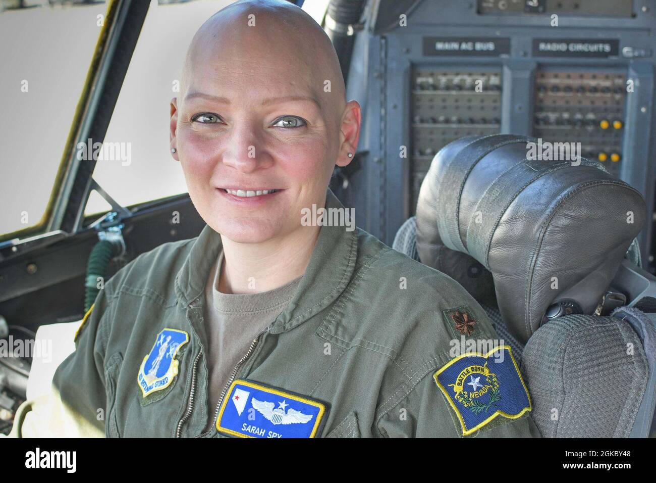 Maj. Sarah Spy, C-130 Hercules pilot for the 152nd Airlift Wing in Reno ...