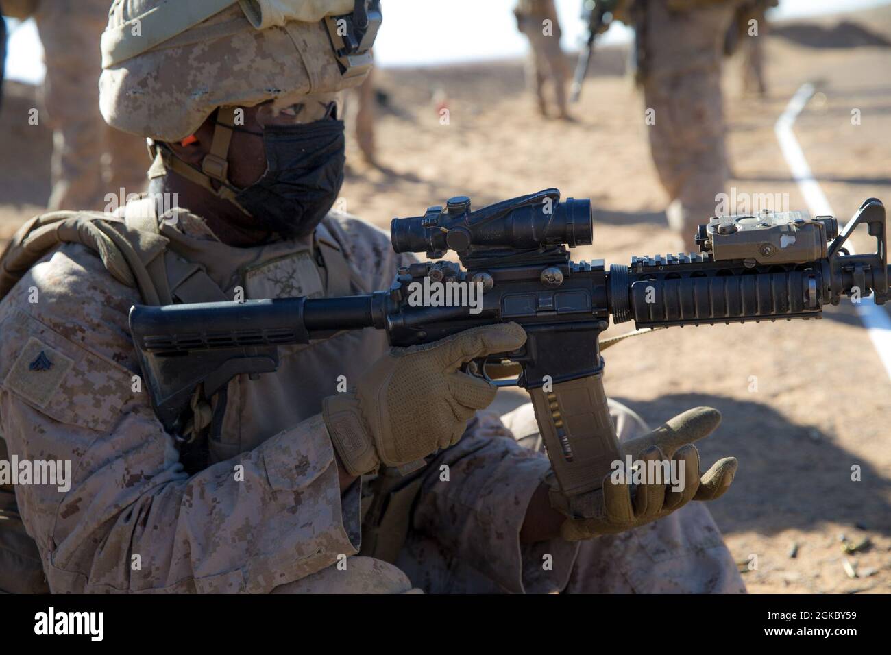U.S. Marine Corps Cpl. Dillon Smith, a radio operator with High ...
