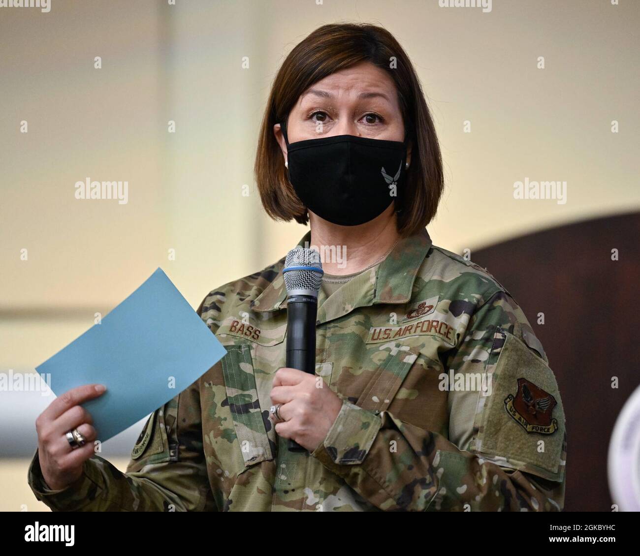 Chief Master Sgt. of the Air Force JoAnne S. Bass addresses newly ...