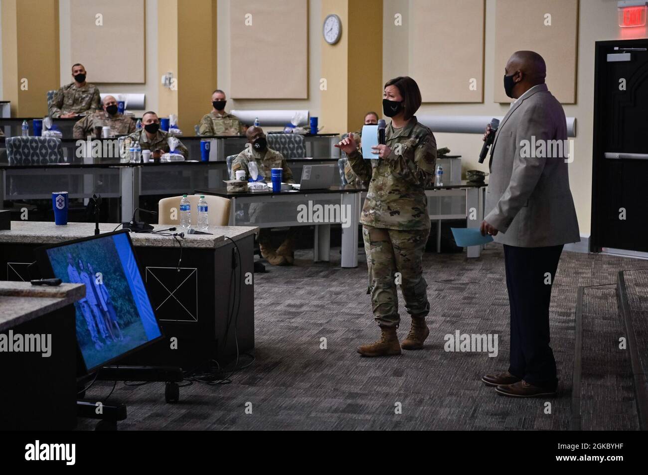 Chief Master Sgt. of the Air Force JoAnne S. Bass and her husband Rahn ...