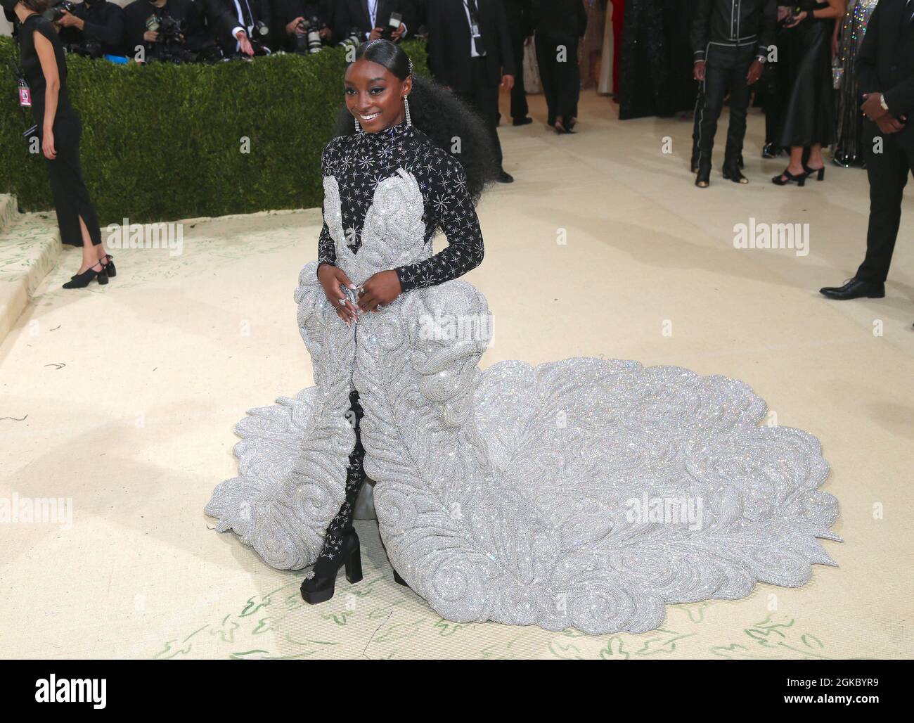 New York, USA. 13th Sep 2021. Simone Biles attending the Metropolitan ...
