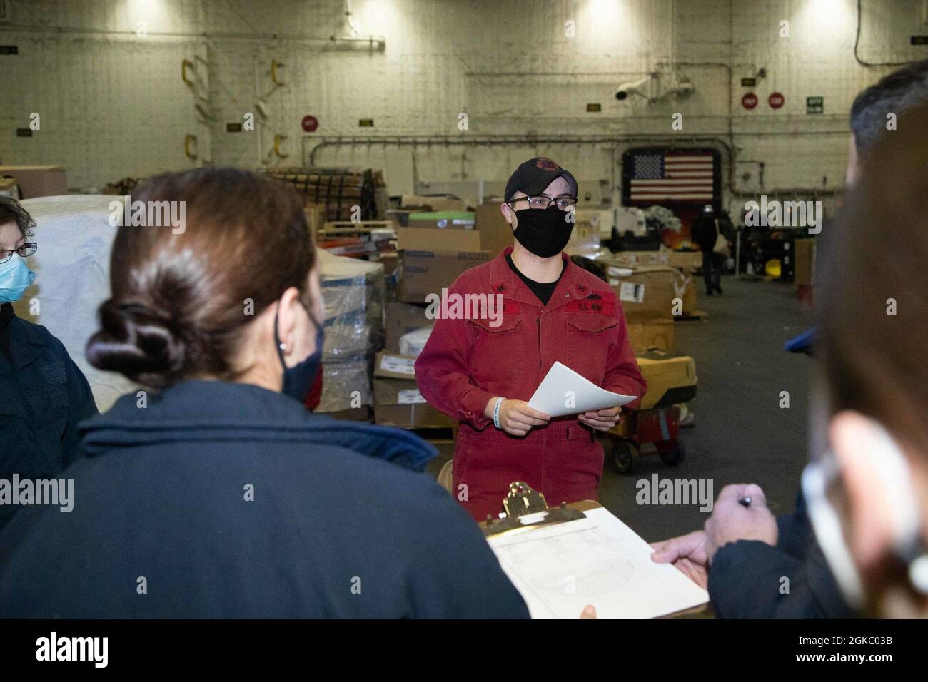 Damage Controlman 2nd Class Tyler Eckhoff, from Long Island, New York ...