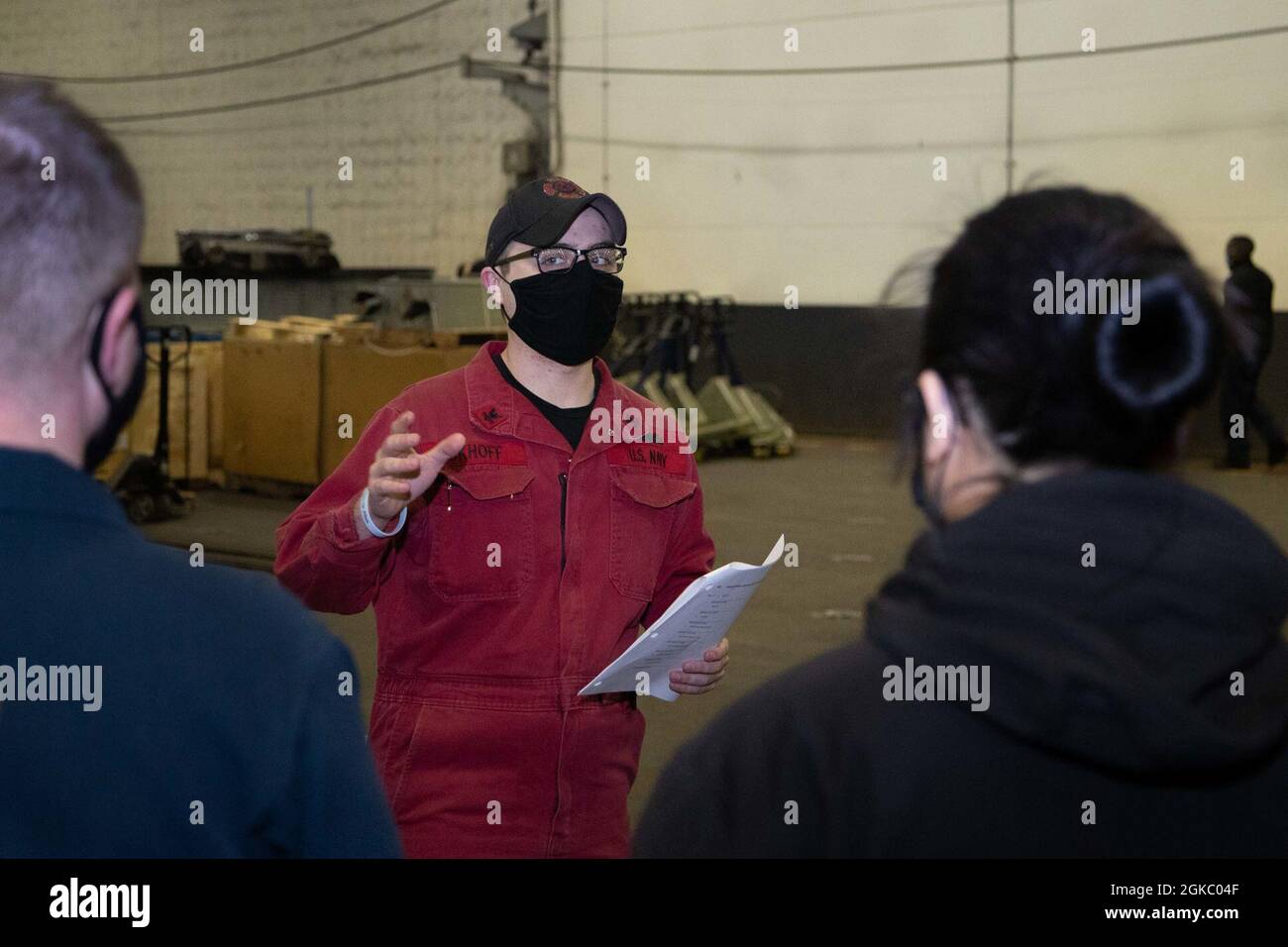 Damage Controlman 2nd Class Tyler Eckhoff, from Long Island, New York ...