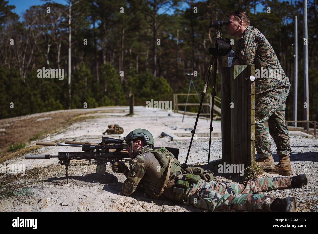 A U.S. Marine with 2d Reconnaissance Battalion (2d Recon Bn.), 2d ...