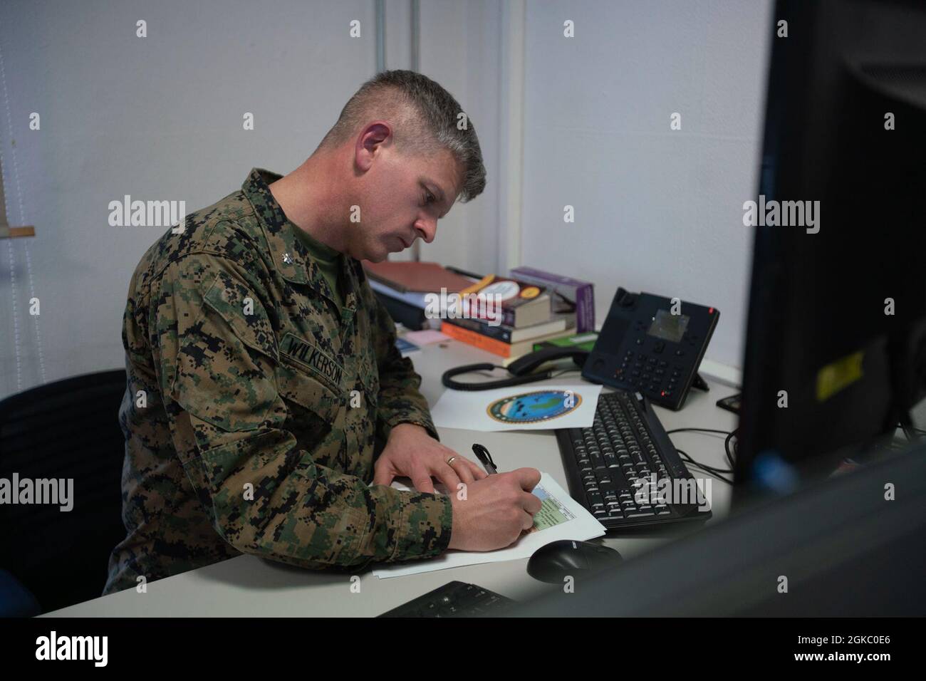 U.S. Marine Corps Lt. Col. Richard Wilkerson, the Africa regional plans ...