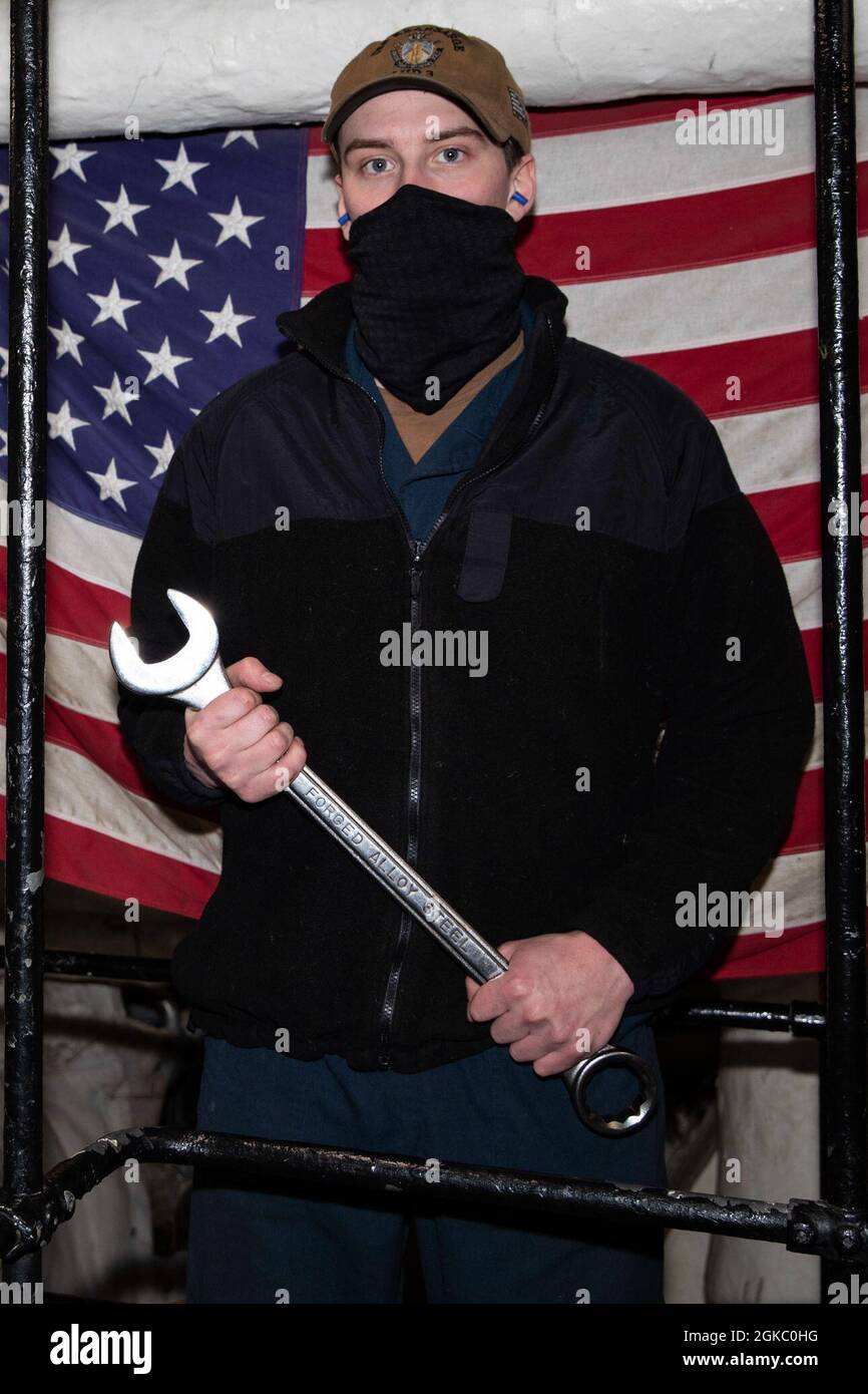 210308-N-VM474-2005 (March 8, 2021) Machinist Mate Fireman Zachariah ...
