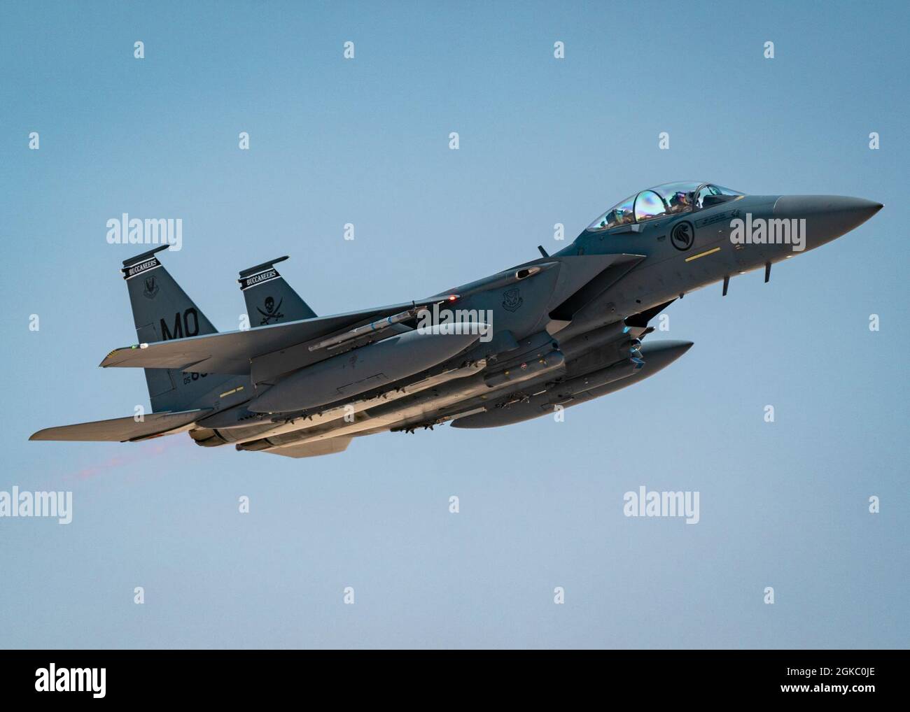 An F-15SG Strike Eagle assigned to the 428th Fighter Squadron at ...
