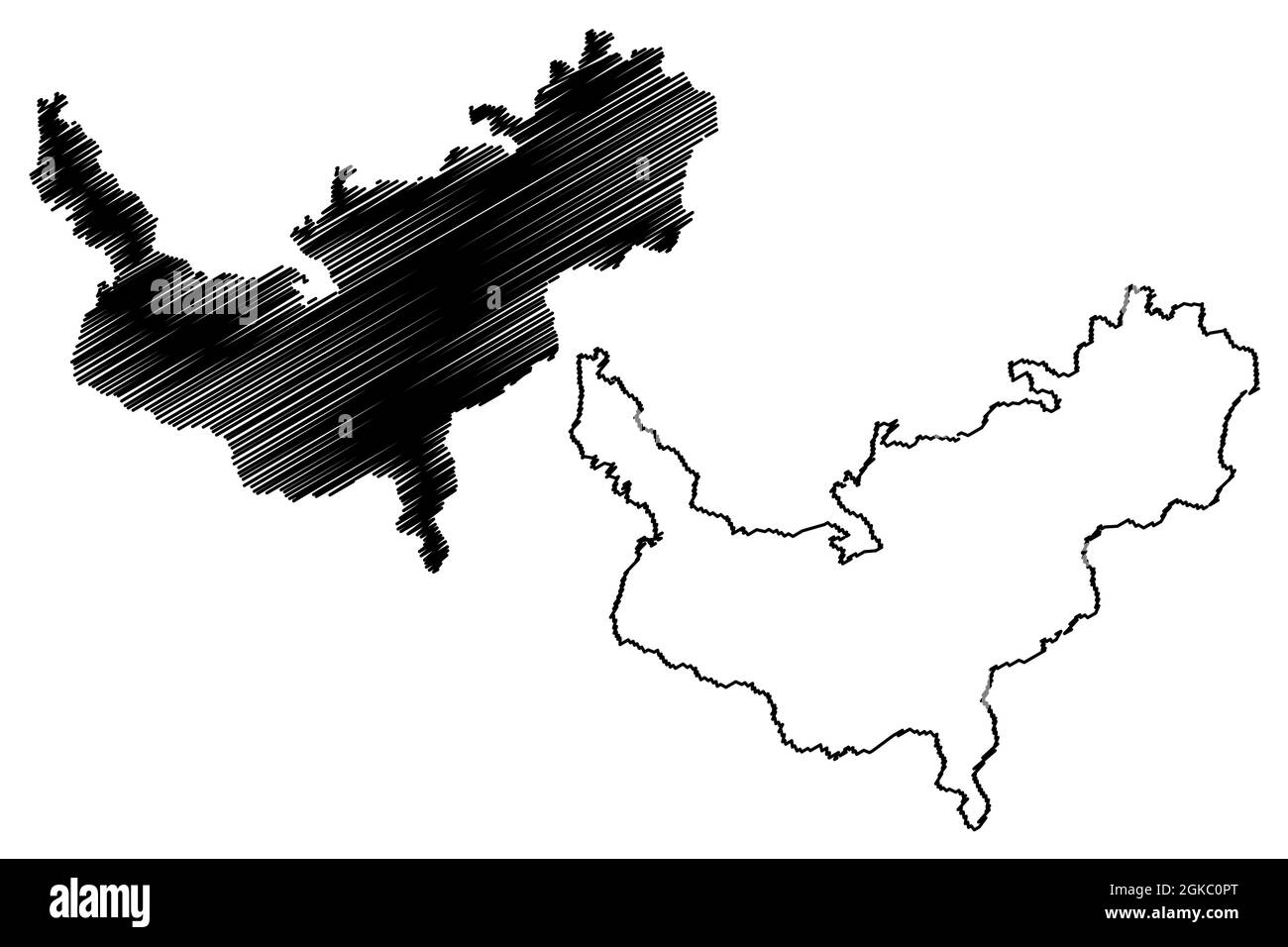 Anuppur district (Madhya Pradesh State, Shahdol division, Republic of ...