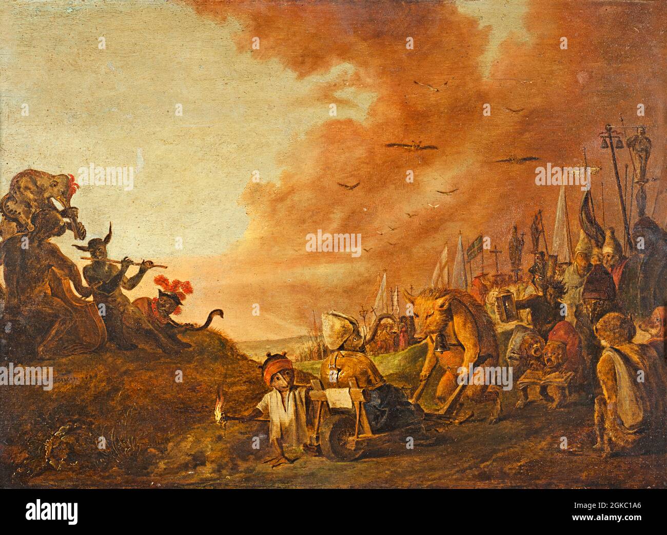 Vintage Medieval painting art Stock Photo - Alamy