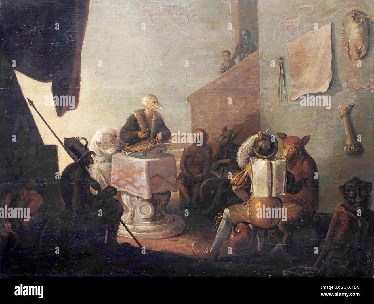 Vintage Medieval painting art Stock Photo - Alamy