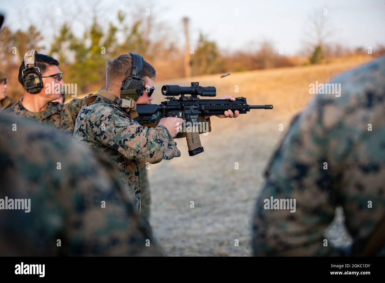 U.S. Marines compete in the annual U.S. Marine Corps Marksmanship ...