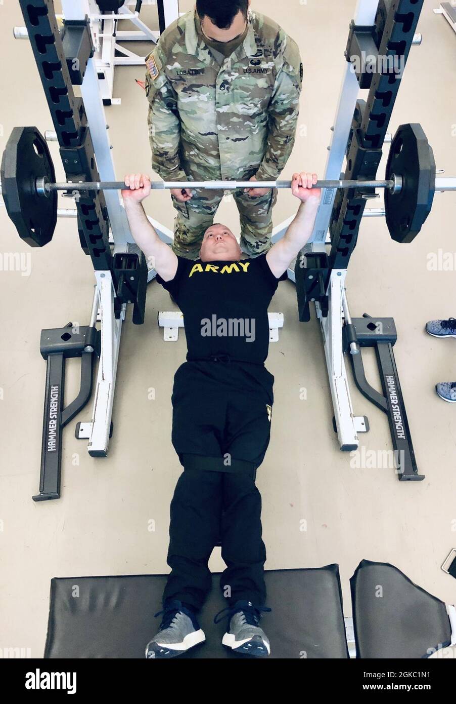 Cpl. Chance Boleware competes in the adaptive powerlifting event ...