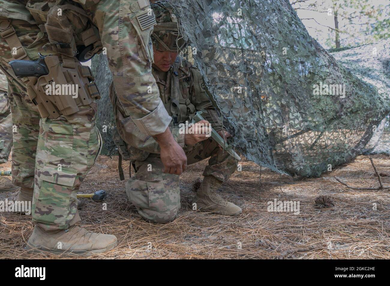 A U.S. Army Paratrooper assigned to 1st Brigade Combat Team, 82nd ...