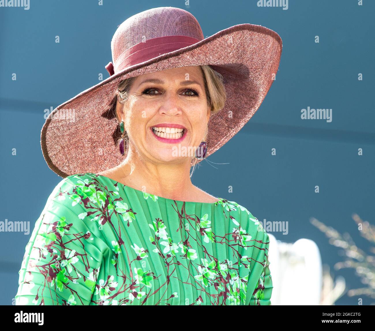 Queen Maxima of the Netherlands during a regional visit to Salland, the ...