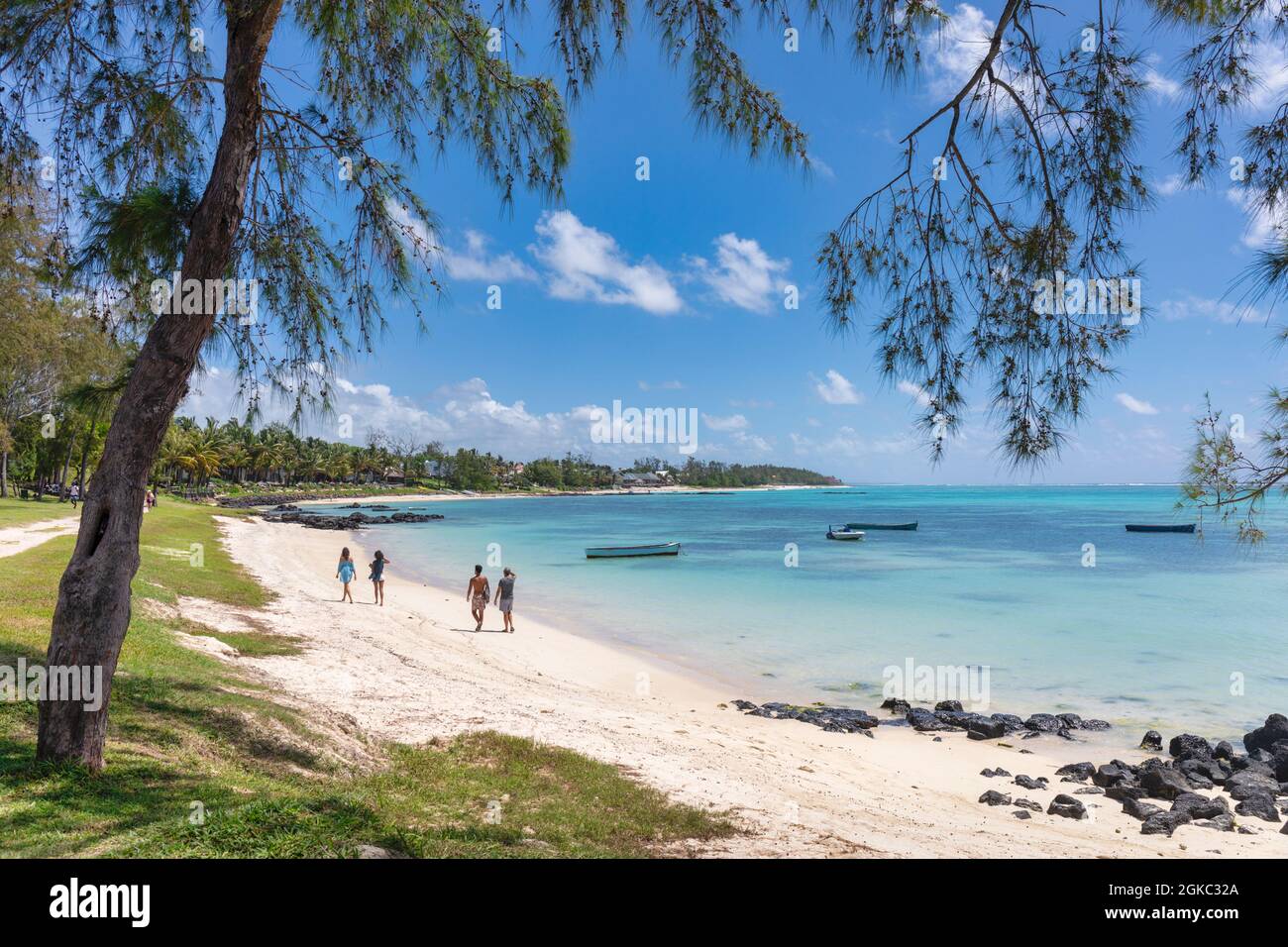 Palmar beach, on the east coast, Mauritius, Mascarene Islands Stock ...