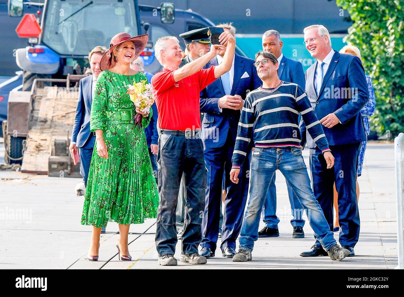 King Willem-Alexander and Queen Maxima of the Netherlands during a ...