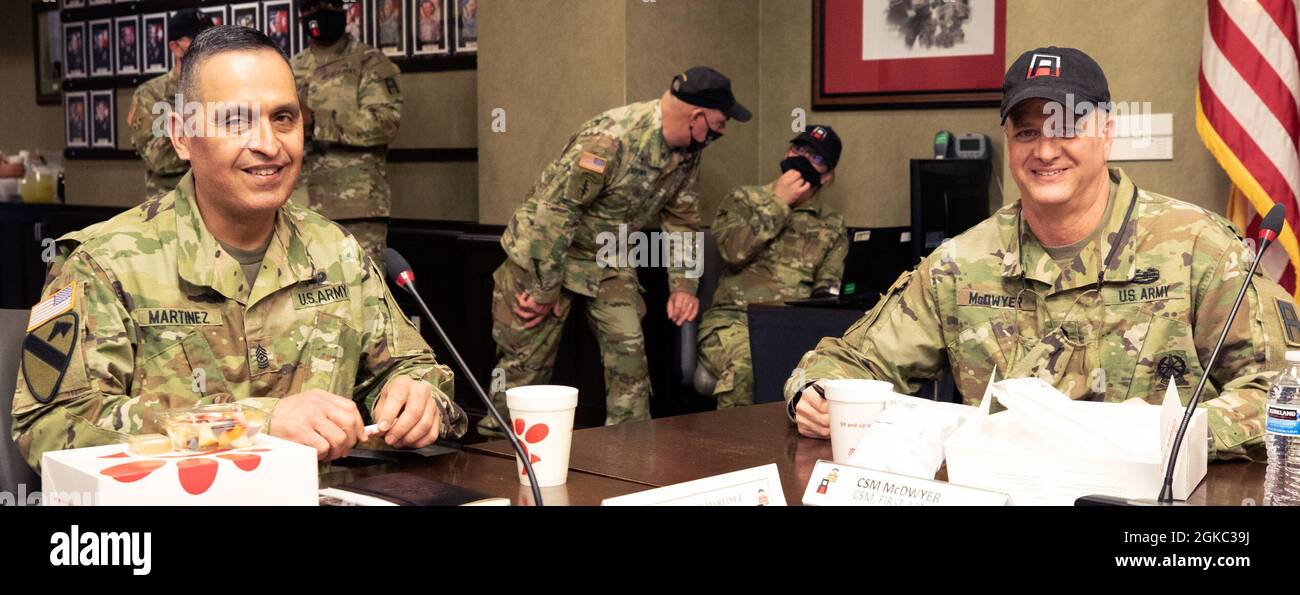 Sgt. Maj. Ralph Martinez (left), Chaplain Corps Regimental Sergeant ...