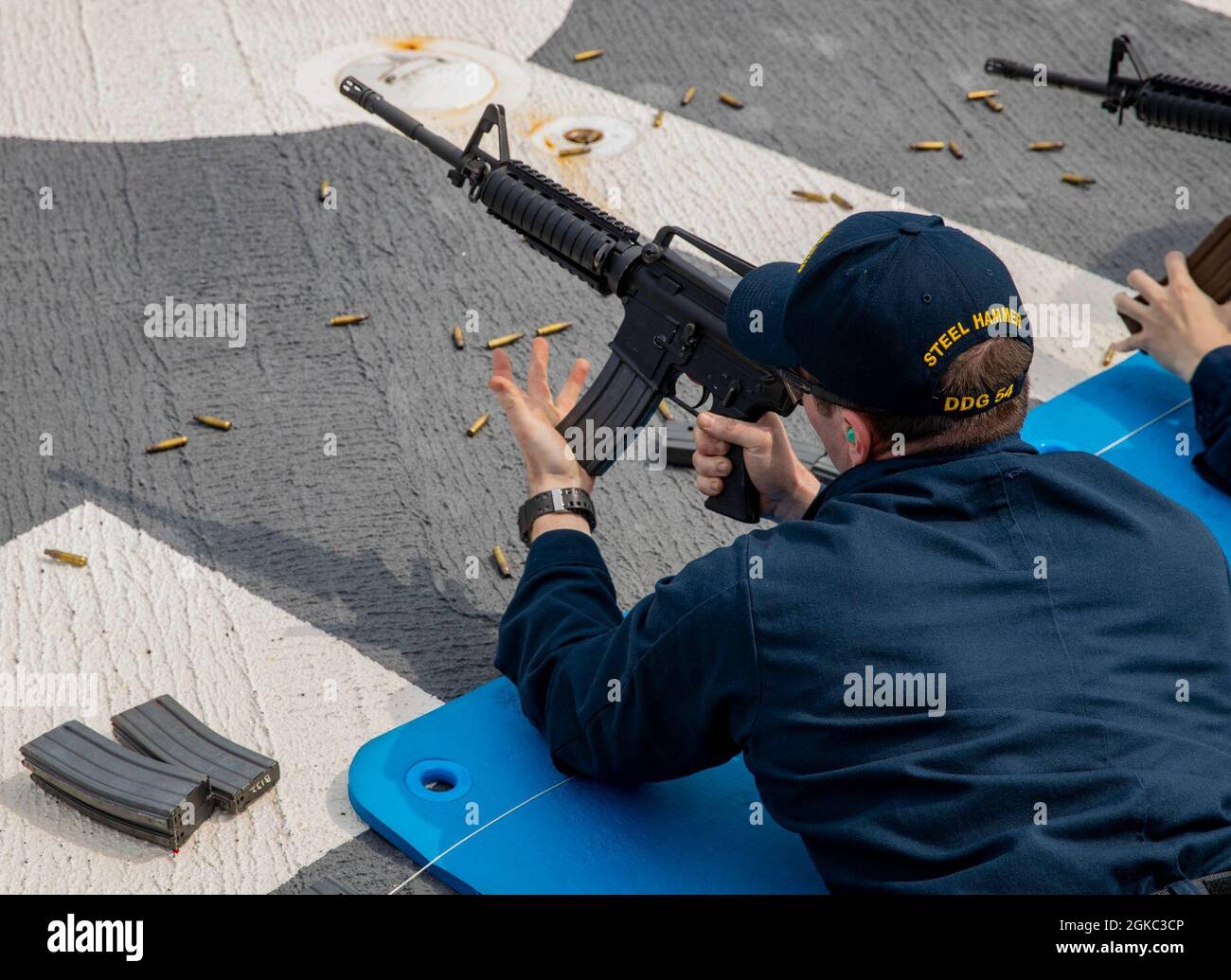 EAST CHINA SEA (March 8, 2020) Gunner’s Mate 1st Class Jacob Wagner ...