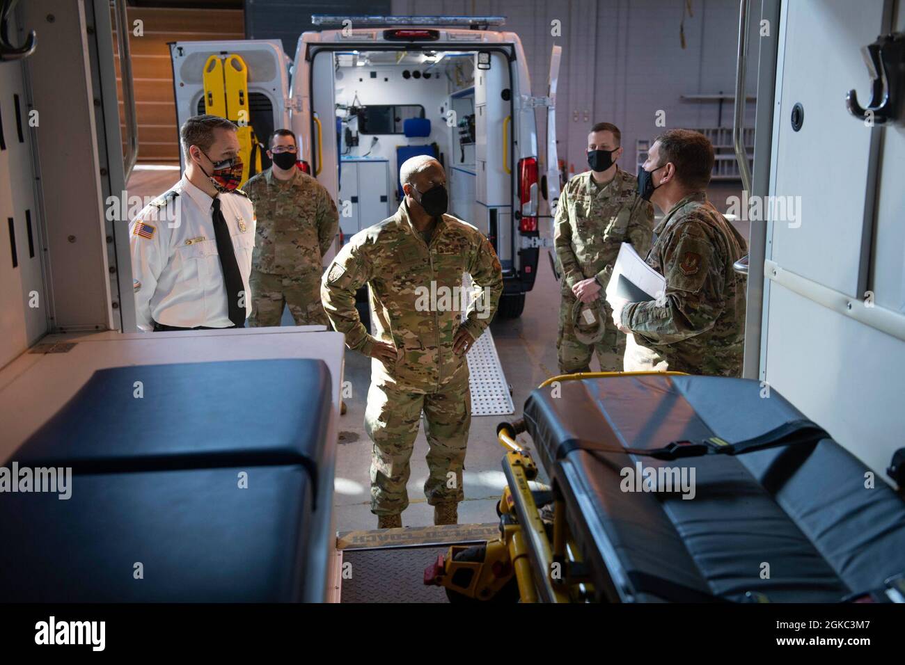 U.S. Air Force Col. Kurt Wendt, left, 501st Combat Support Wing ...