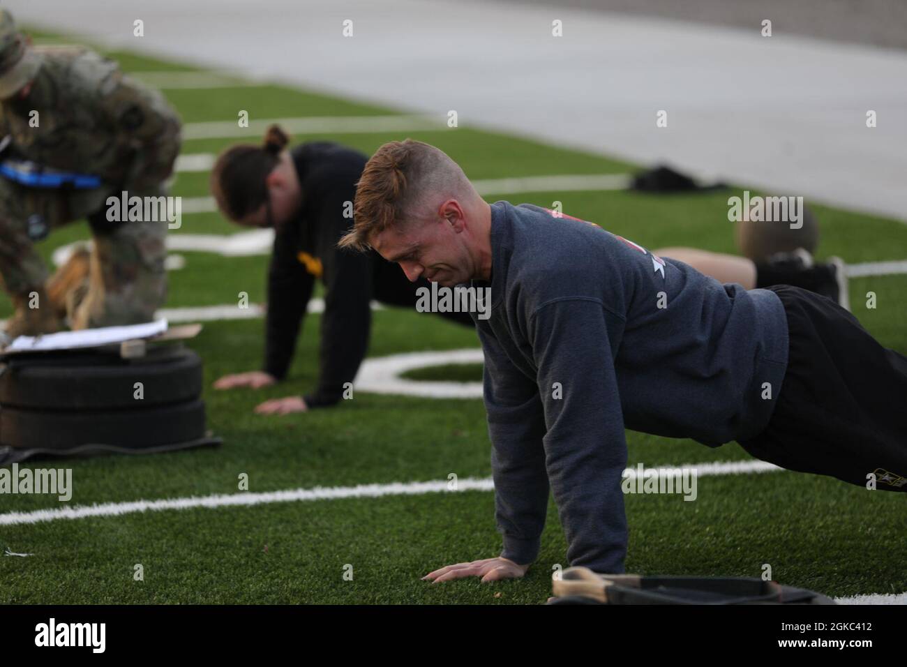 Soldiers conduct Army Combat Fitness Test as their first challenge in ...