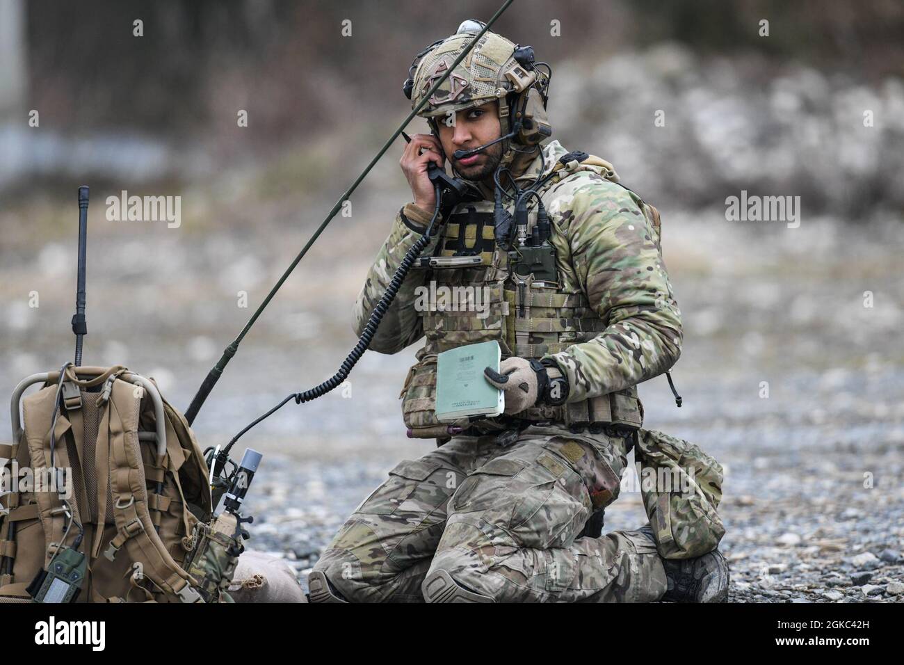 A U.S. Air Force Joint Terminal Attack Controller with 2nd Air Support ...