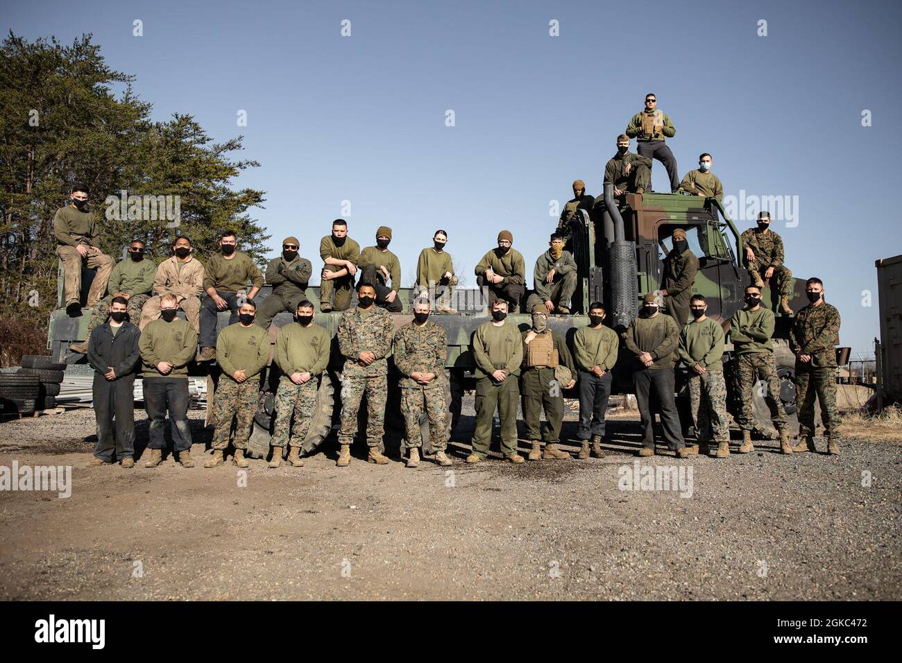 U.S. Marines with 2nd Marine Logistics Group (MLG) Maintenance Support ...