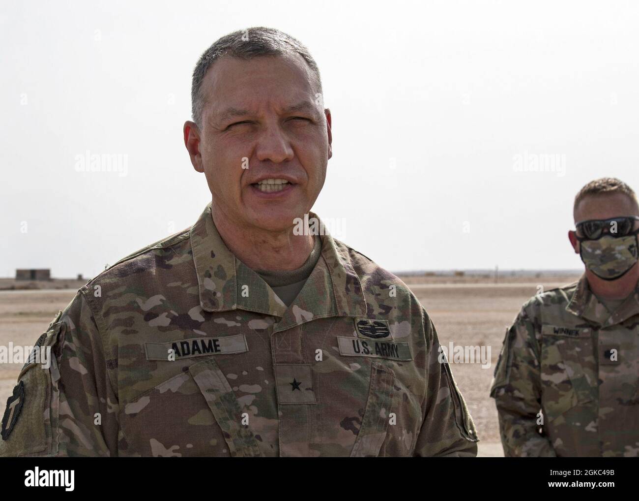 Task Force Spartan Assistant Division Commander of Support, Brig. Gen ...
