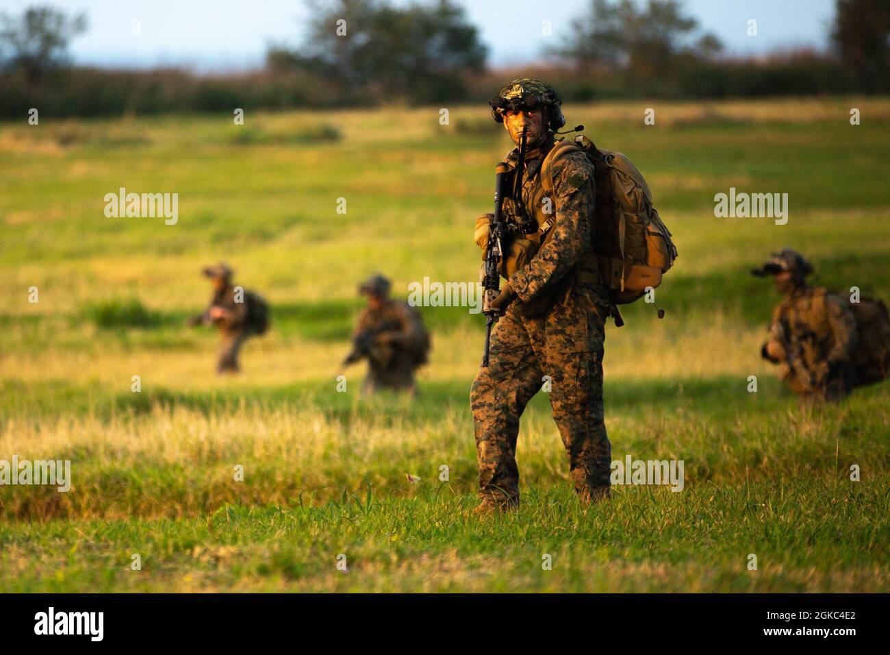 U.S. Marines with 3d Reconnaissance Battalion, 3d Marine Division ...