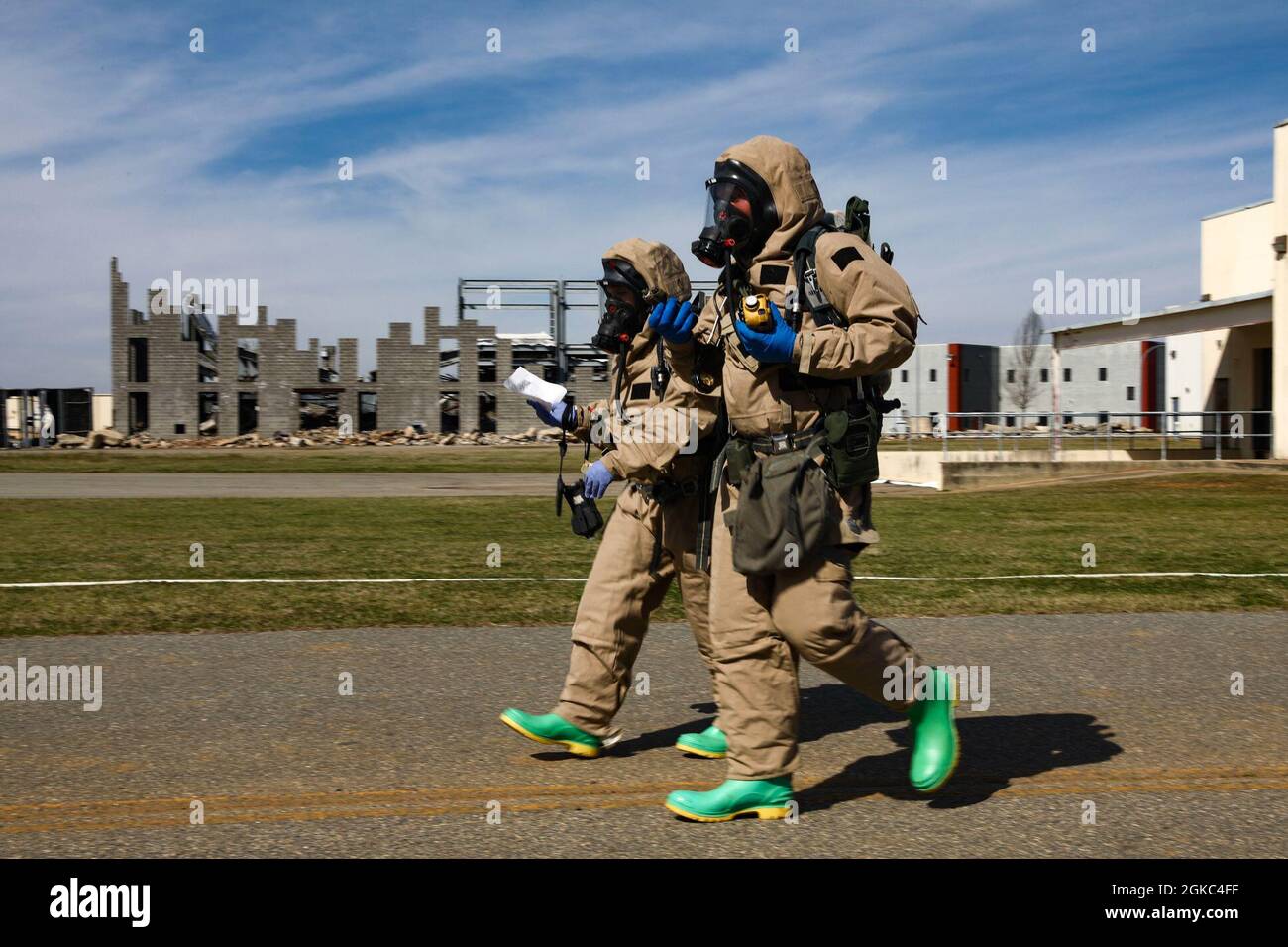 A U.S. Marines with Chemical, Biological, Radiological and Nuclear ...