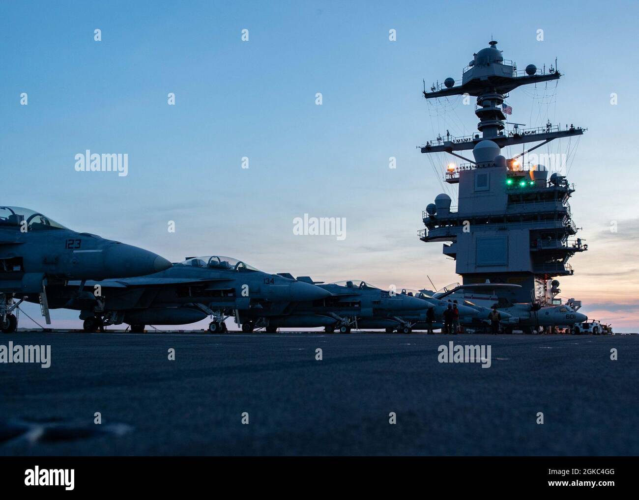 F/A-18E/F Super Hornets attached to the “Flying Eagles” of Strike ...