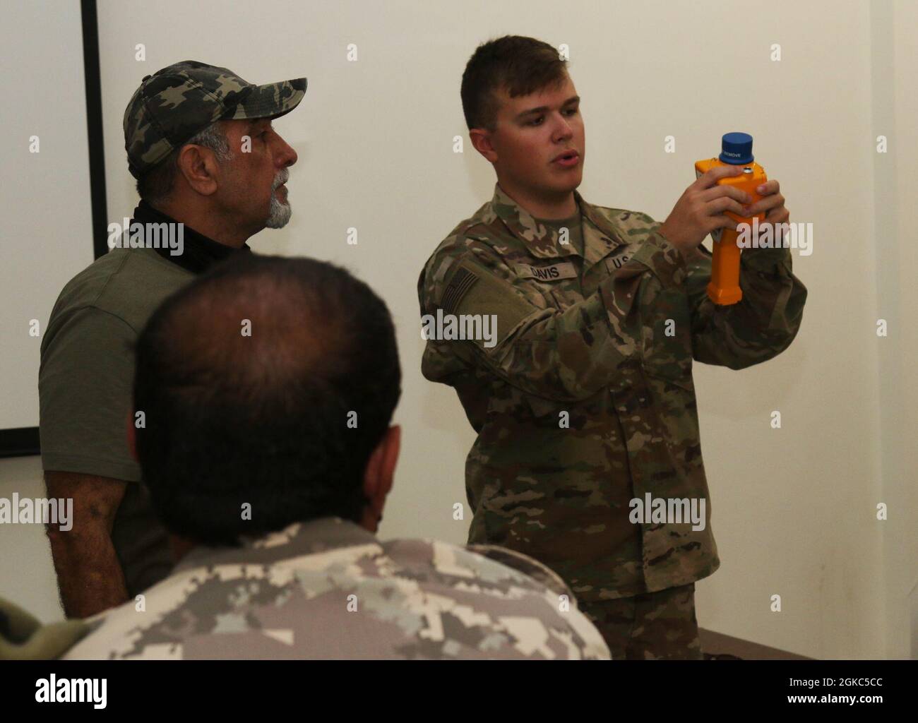 U.S. Army Spc. Alexander Davis, 318th Chemical Company, 1st Battalion ...