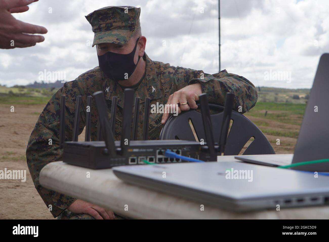 U.S. Marine Corps Col. Brian Rideout, commanding officer, I Marine ...