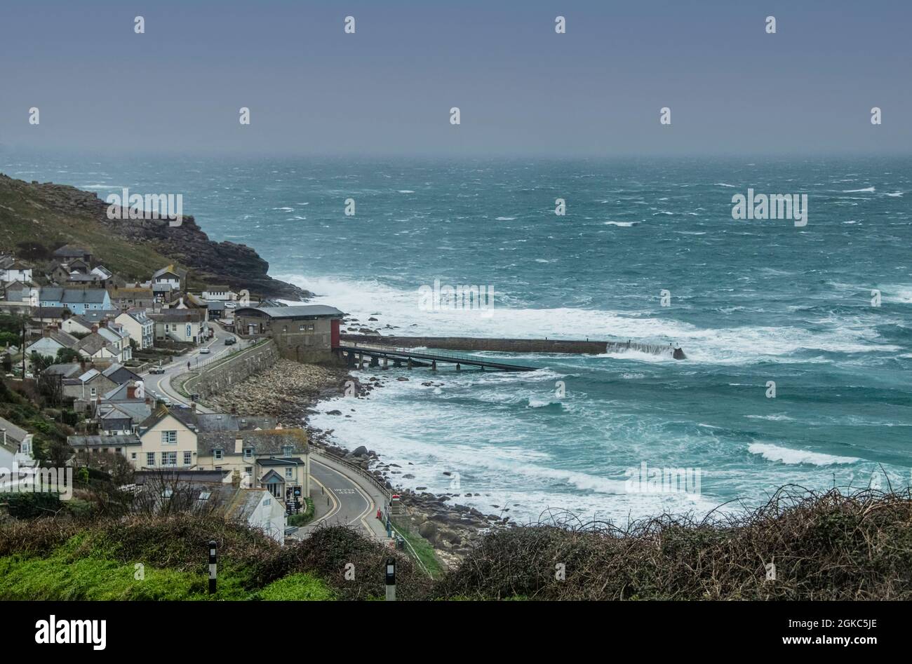 Lands End and Sennen Cornwall Stock Photo - Alamy