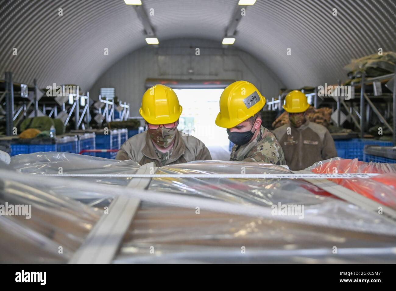 Senior Airman Nicolas Geanta and Airman 1st Class Malik Canty, 729th ...