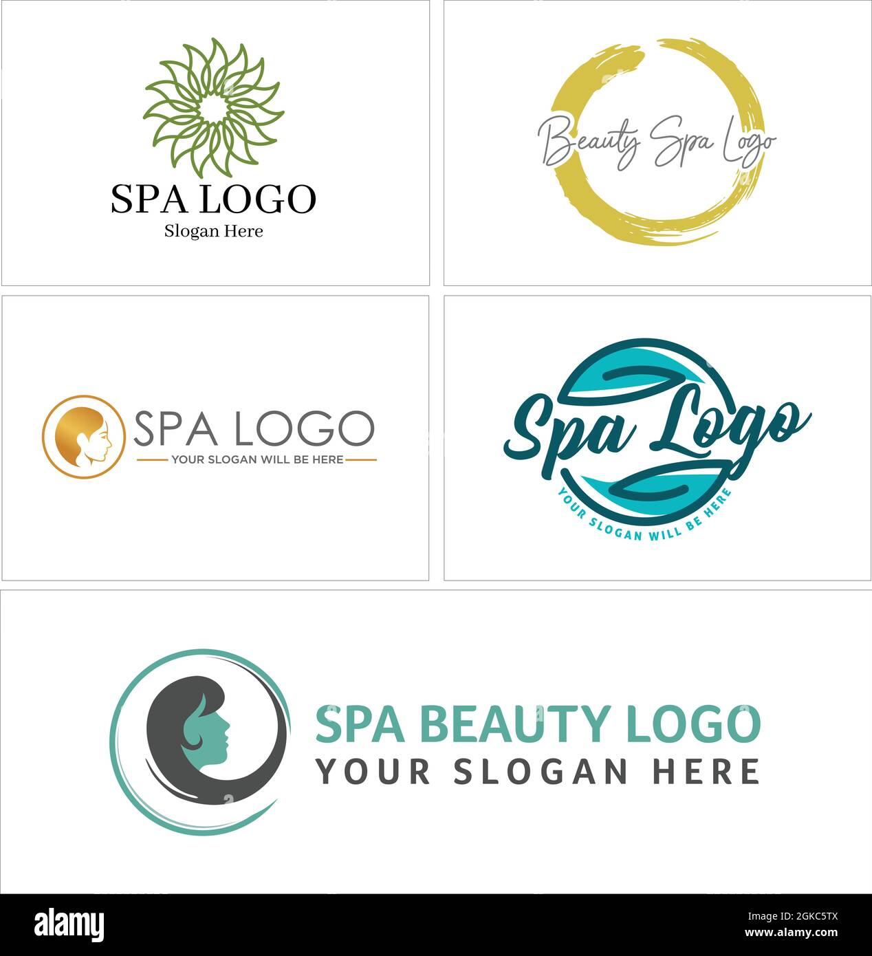 Spa logo design vector set Stock Vector Image & Art - Alamy