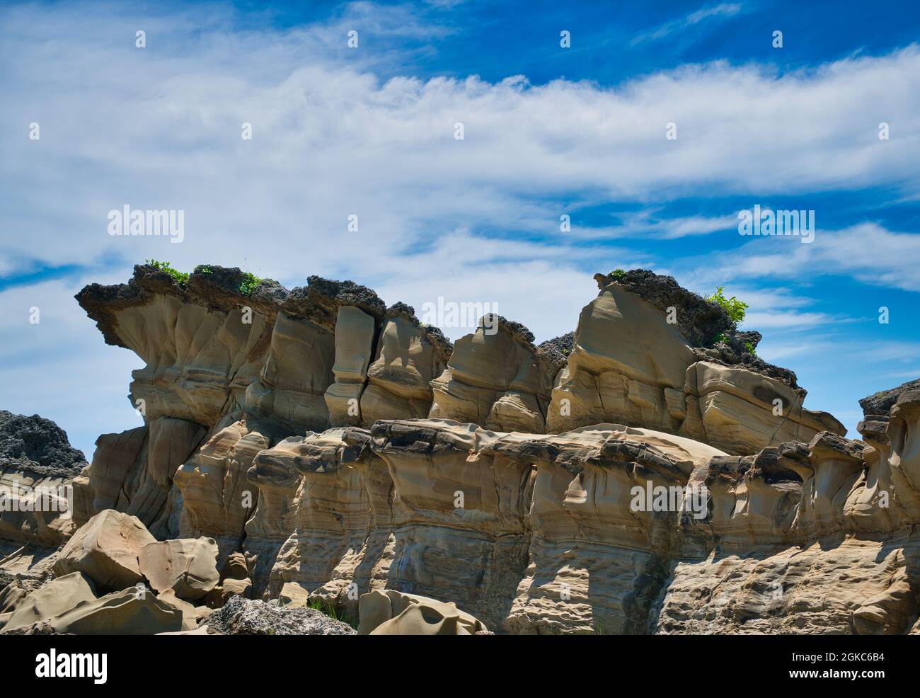 The erosion of the ocean and weathering. Forms strange rocks and stones ...