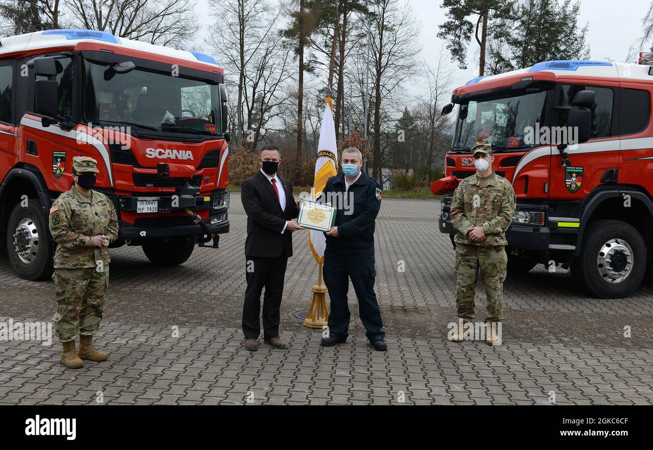 From left, Installation Management Command-Europe Command Sgt. Major ...