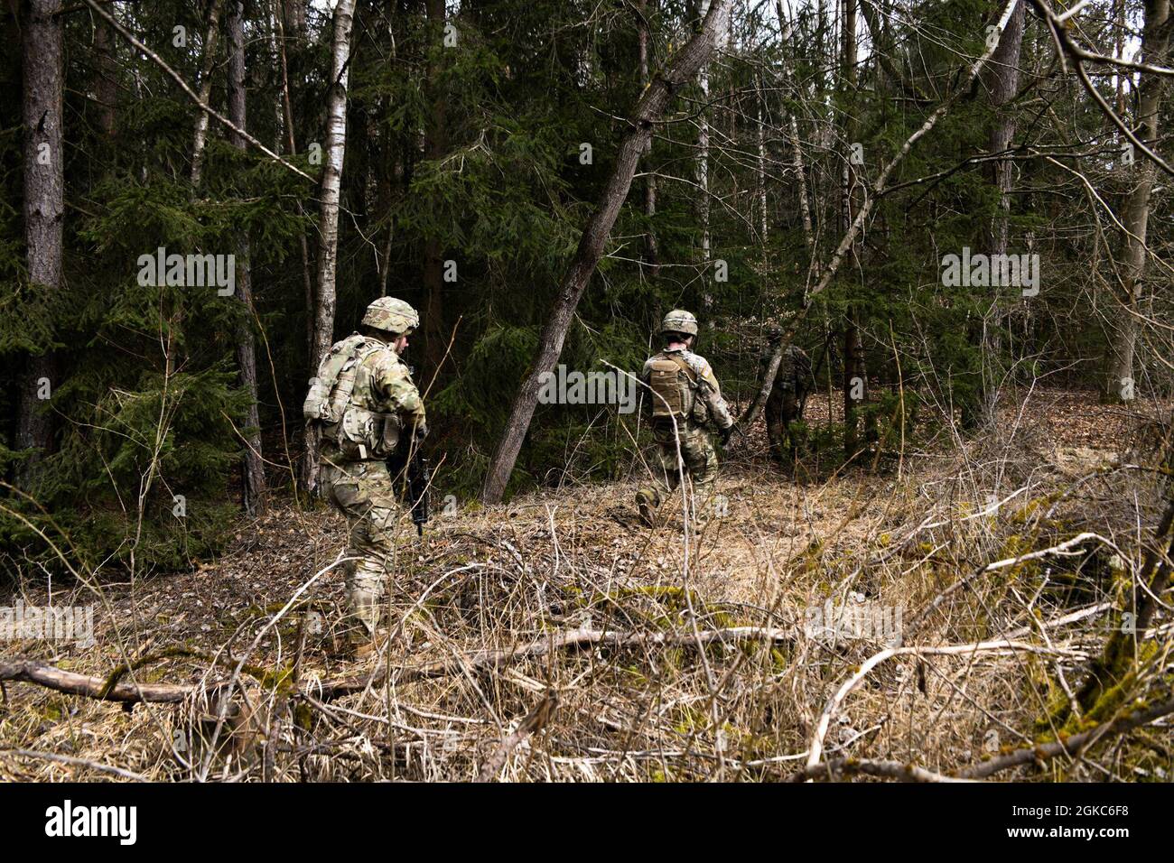 U.S. Soldiers assigned to Eagle Troop, 2nd Squadron, 2nd Cavalry ...