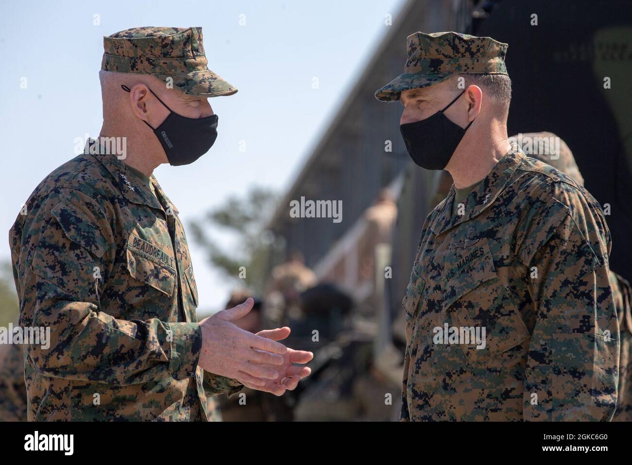 U.S. Marine Corps Lt. Gen. Brian Beaudreault, the Commanding General of ...