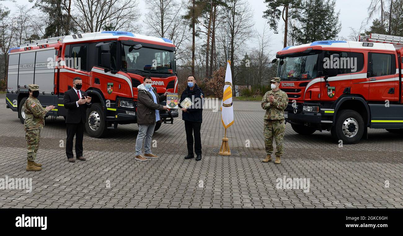 From left, Installation Management Command-Europe Command Sgt. Major ...