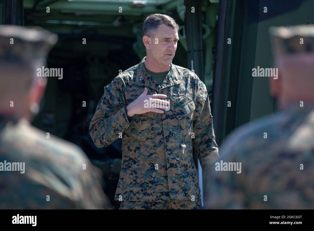 U.S. Marine Corps Maj. Gen. Francis Donovan, the Commanding General of ...