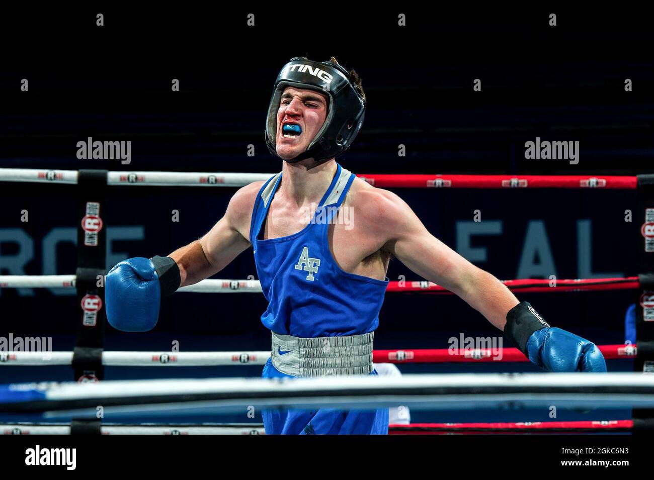 U.S. Air Force Academy -- Tyler Dalzell celebrates defeating Ayaz ...