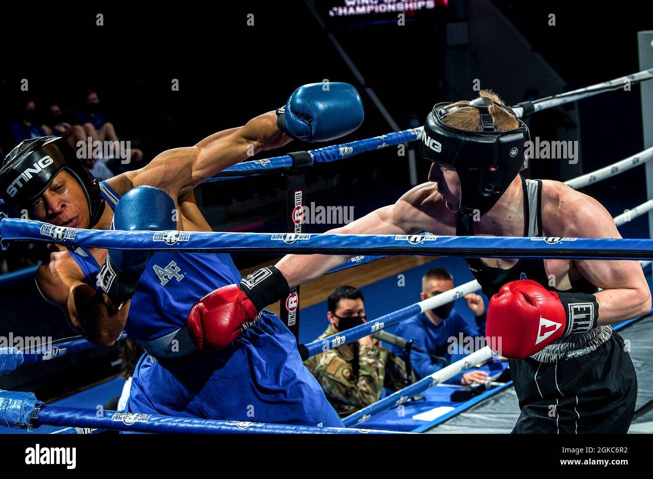 U.S. Air Force Academy -- Alan Long lands a knockout punch against Syd ...