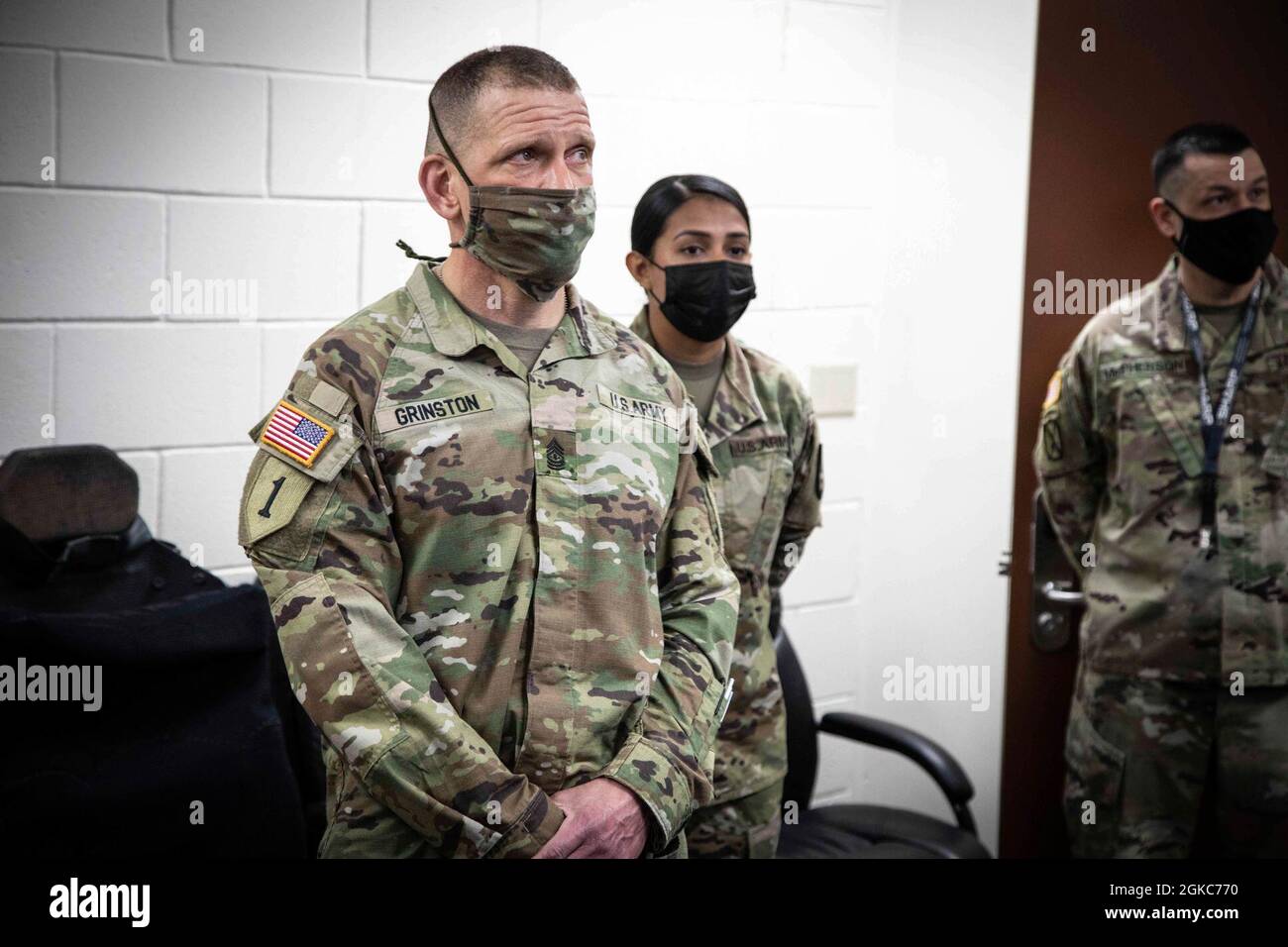 10MAR21, Sgt. Maj. of the Army Michael Grinston visited the U.S. Army ...