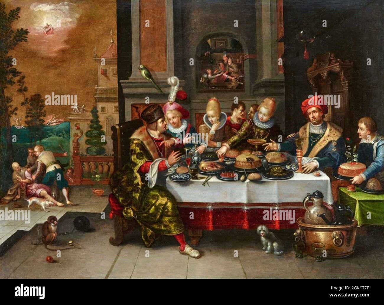 Vintage Medieval painting art Stock Photo - Alamy
