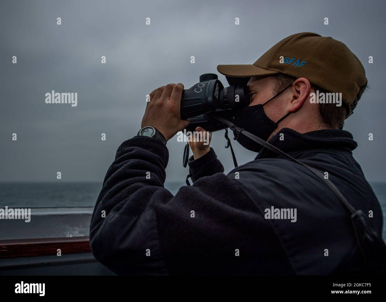 TAIWAN STRAIT (March 10, 2021) U.S. Navy Lt. j.g. Daniel Vossler, from ...