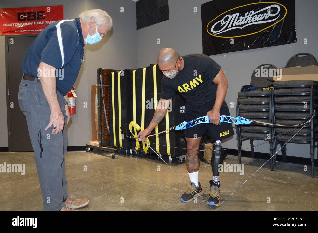 U.S. Army Staff Sgt. Gene Calantoc, a member of the Solider Recovery ...