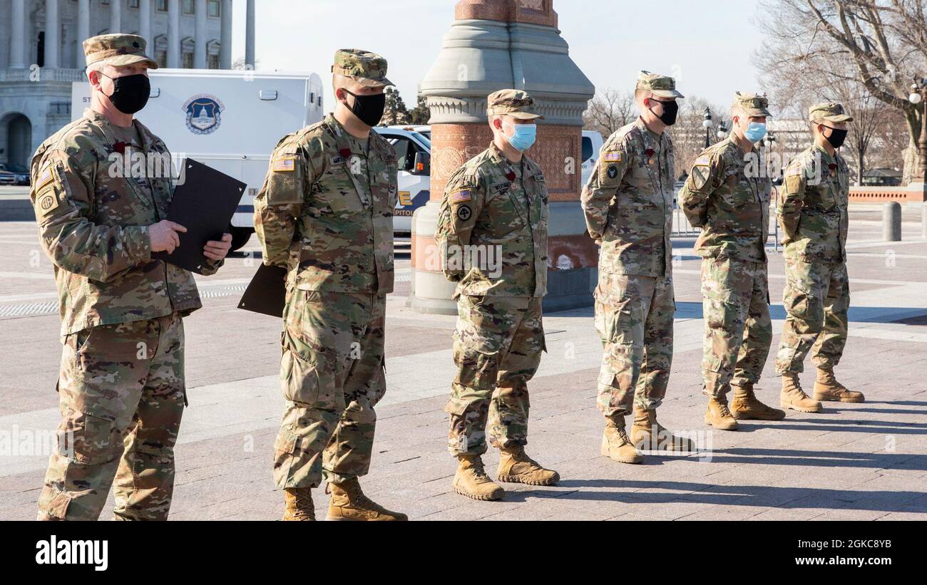 U.S. Army Lt. Col. John Boyd, New Jersey National Guard, speaks to ...