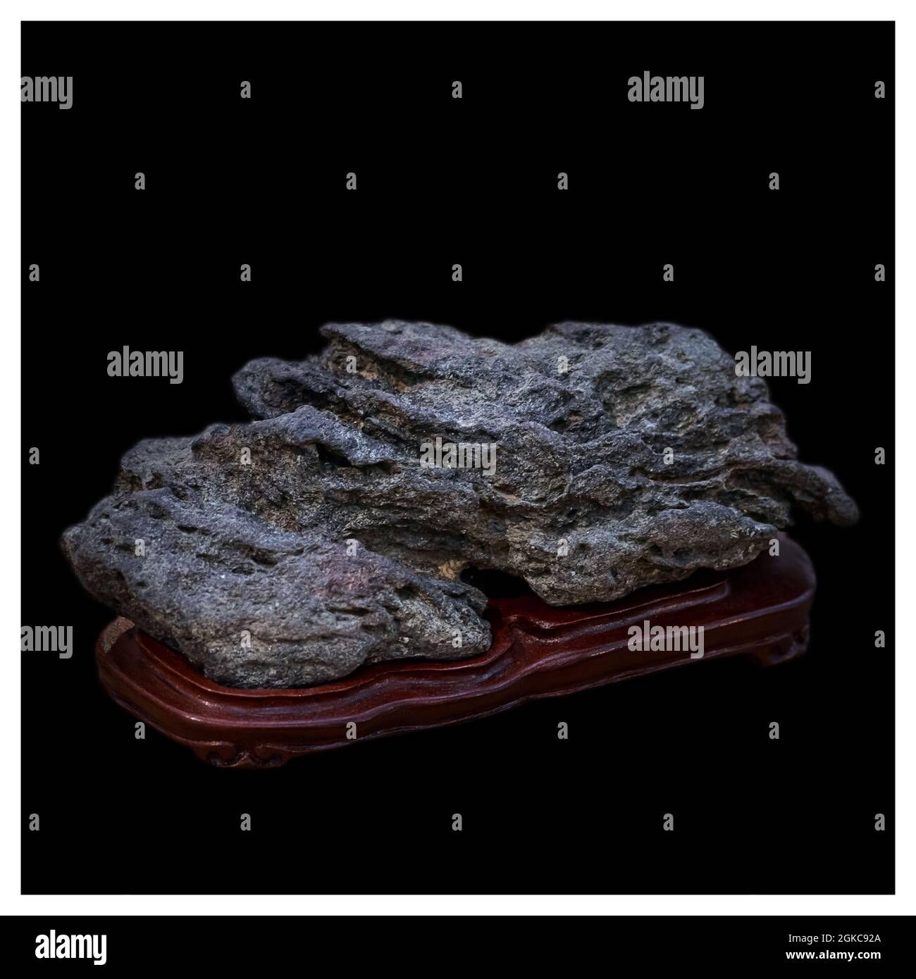 Natural stone of unusual shape. A decorative element in the interior ...